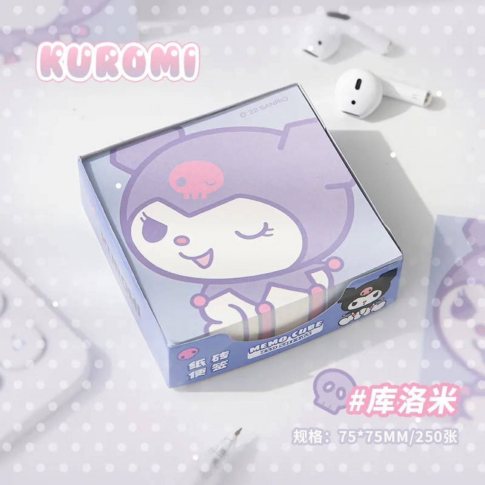 250Pcs Sanrio Hello Kitty Note Paper Kawaii Kuromi Melody Cinnamoroll ...