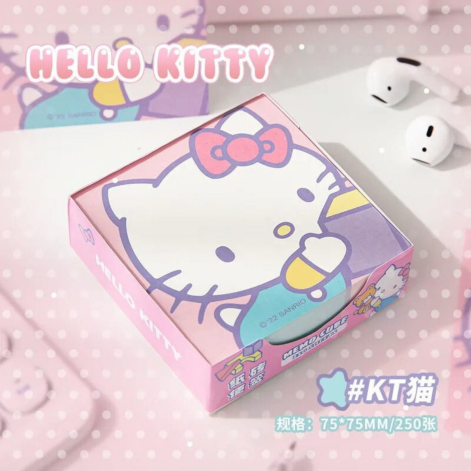 250Pcs Sanrio Hello Kitty Note Paper Kawaii Kuromi Melody Cinnamoroll ...