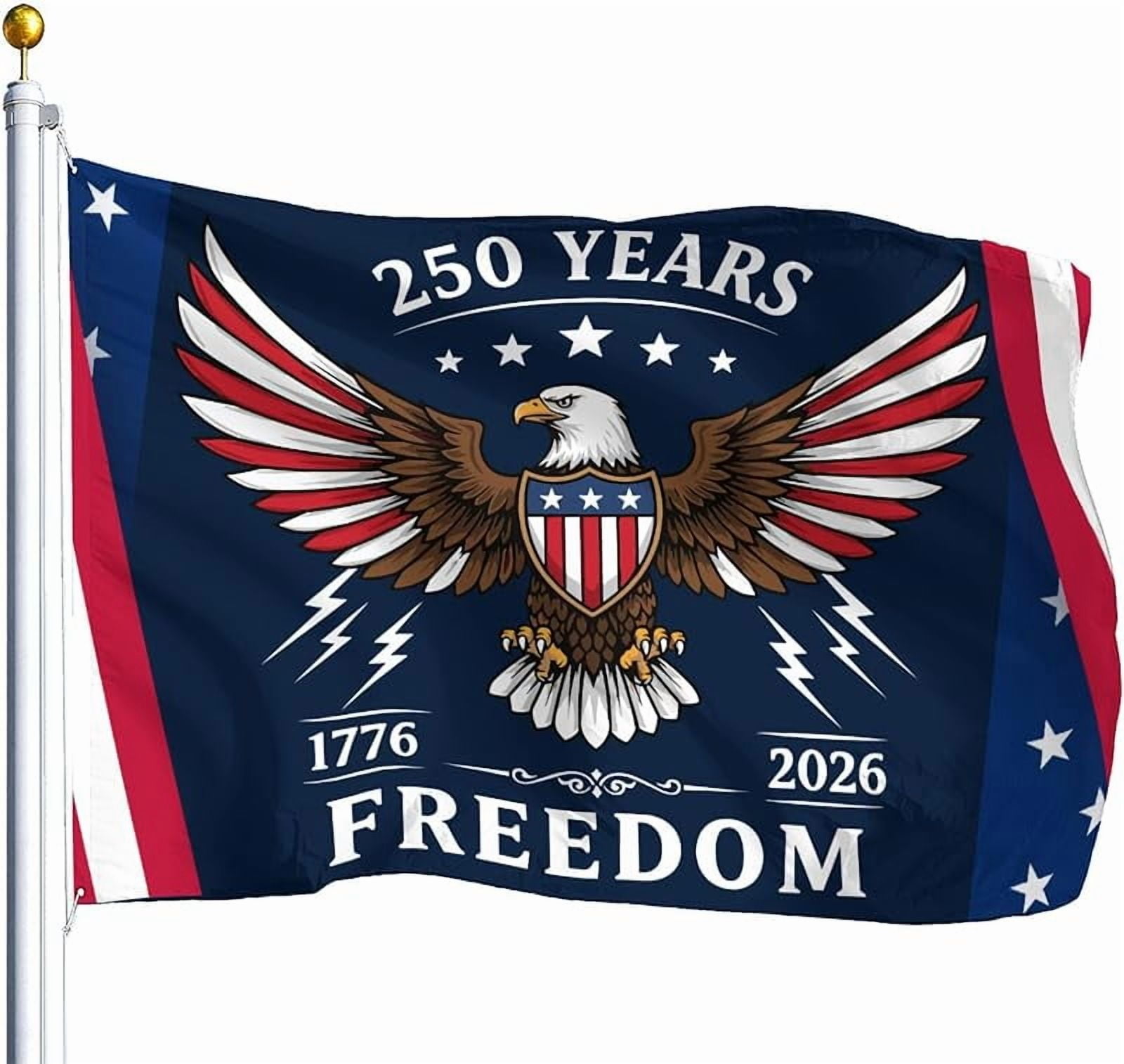 250TH Anniversary Flags, 250th Anniversary US 1776-2026, Patriotic ...