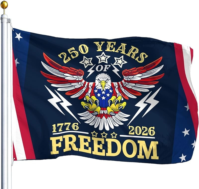 250TH Anniversary Flags, 250th Anniversary US 1776-2026, Patriotic ...