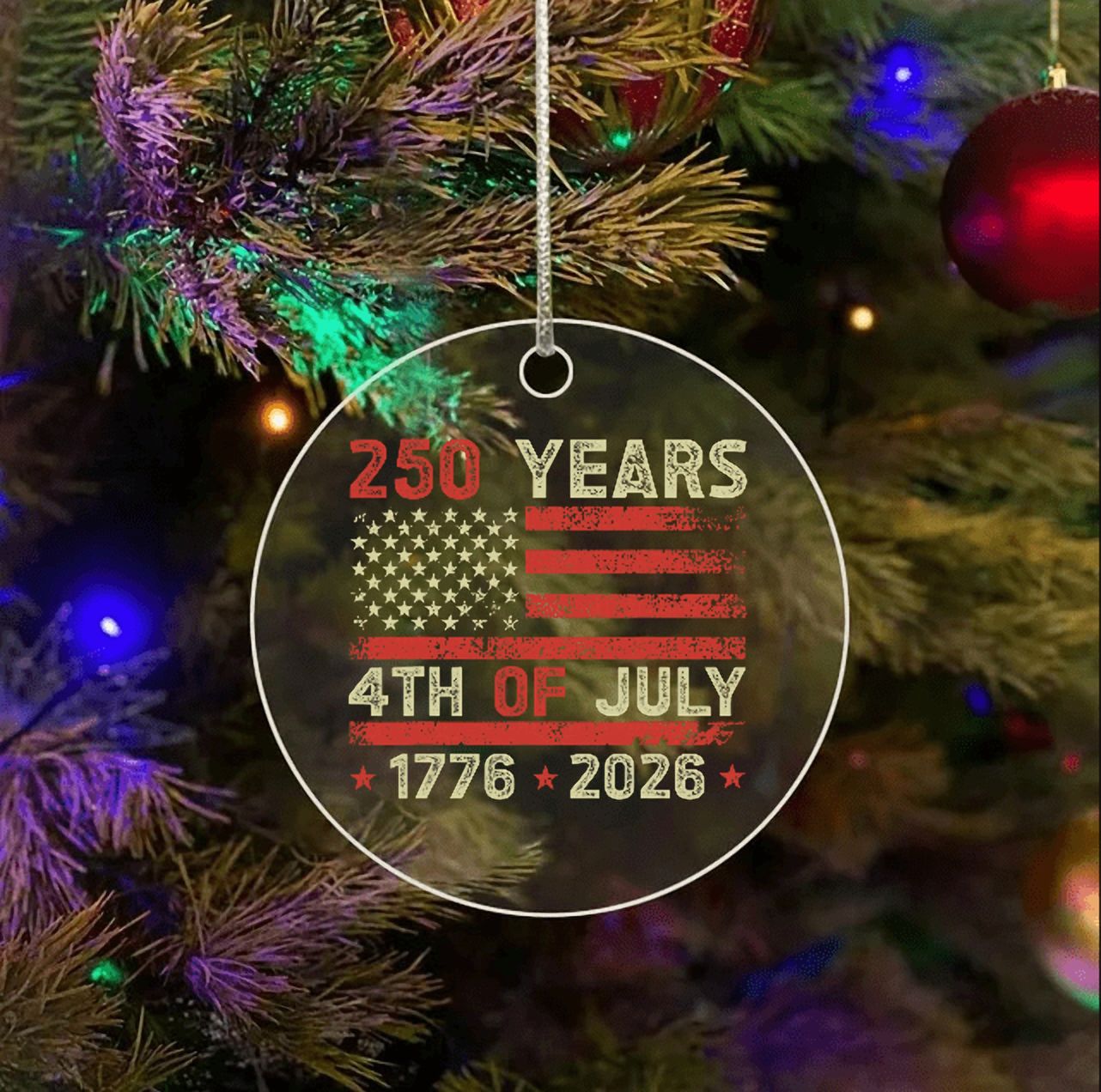 250Th Anniversary 4Th Of July 2026 Usa 250Th Anniversary Ornament, Home ...