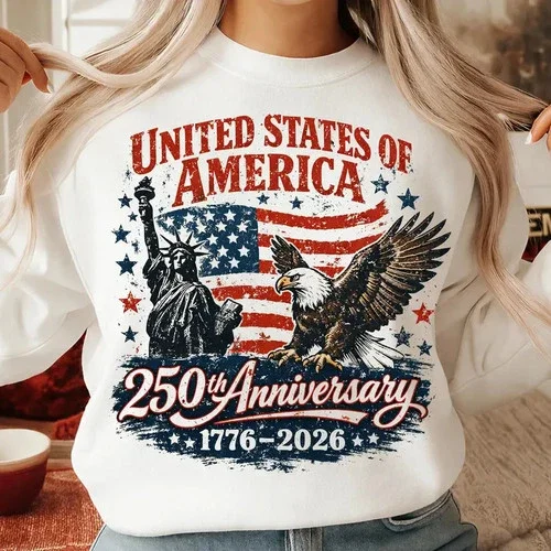 250Th Anniversary American Flag Eagle T-Shirt 4Th July Independence ...