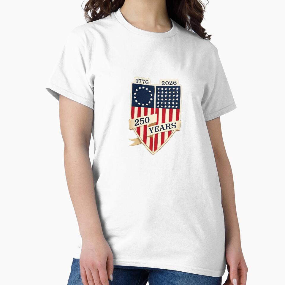 250Th Anniversary American Flag Evolution Graphic T-Shirt - Walmart.com