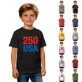 250Th Anniversary Boys Summer Graphic T Shirt Casual Cartoon Print Soft ...
