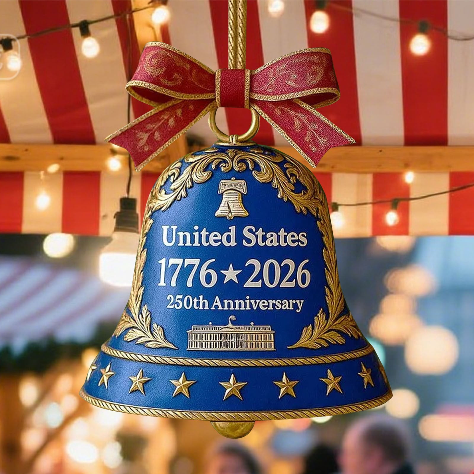 250Th Anniversary Of The Founding Of The States Bell Shaped Pendant ...
