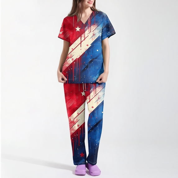 250Th Anniversary Outfits, 4Th of July Sets Pants, Red White and Blue ...
