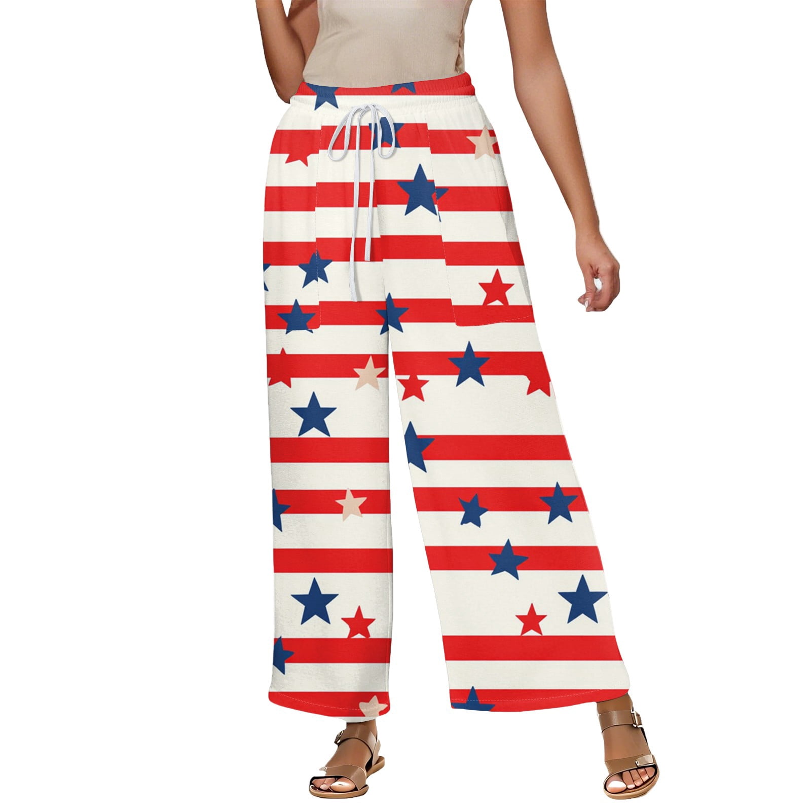 250Th Anniversary Patriotic Pants, 4Th of July Striped Pants, Red White ...