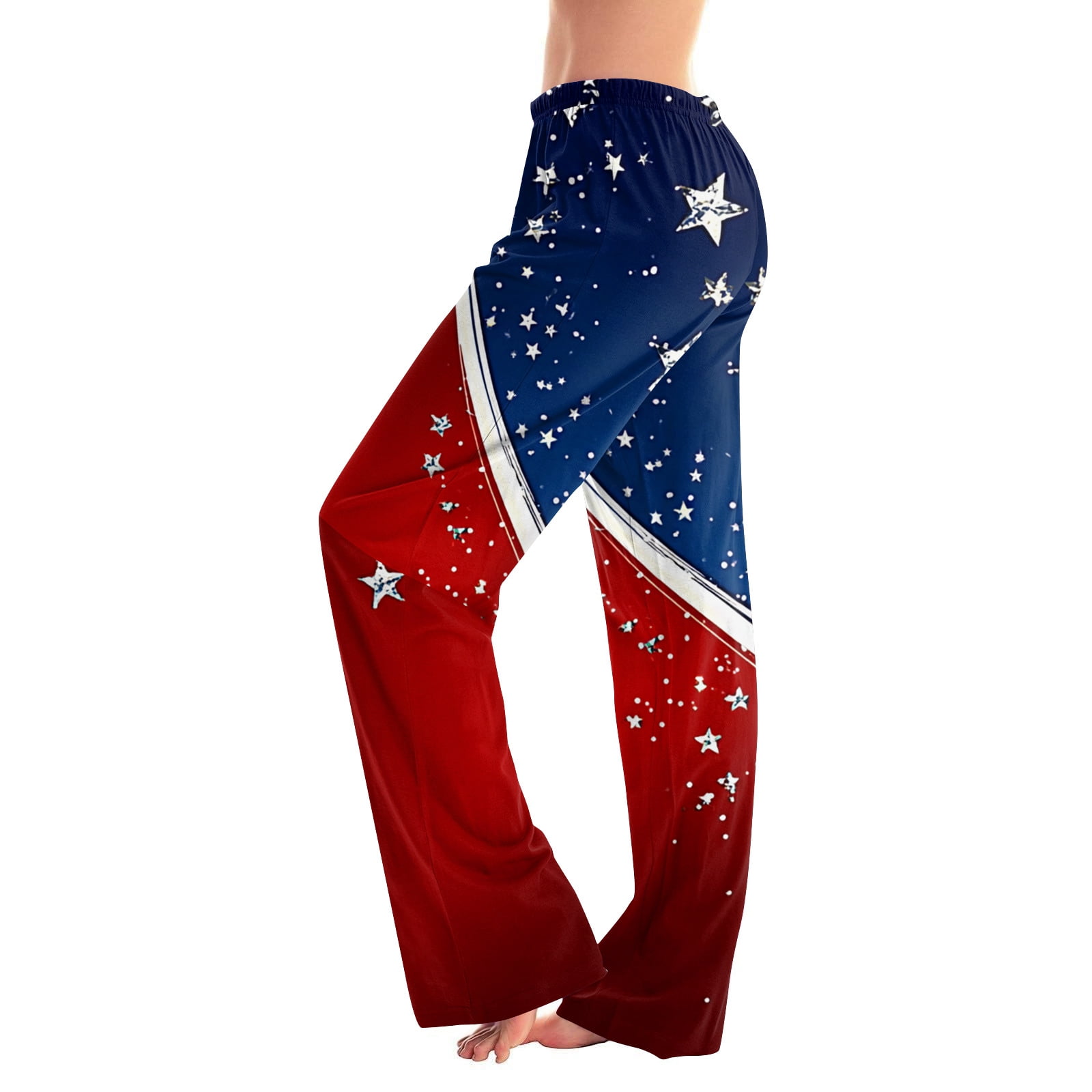 250Th Anniversary Patriotic Pants, Red White and Blue Printed Pants ...