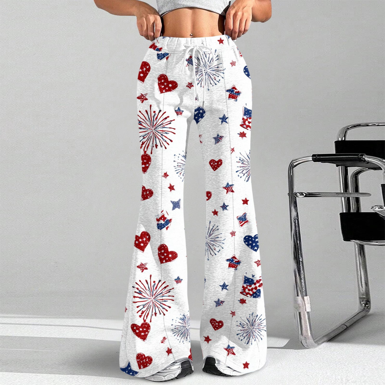 250Th Anniversary Patriotic Theme Pants, 4Th of July Women's Pants, Red ...