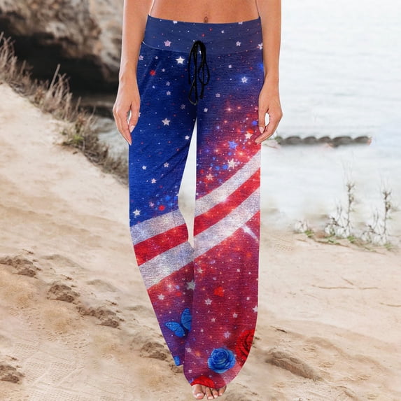 250Th Anniversary Patriotic Womens Pants, 4Th of July Red White and ...