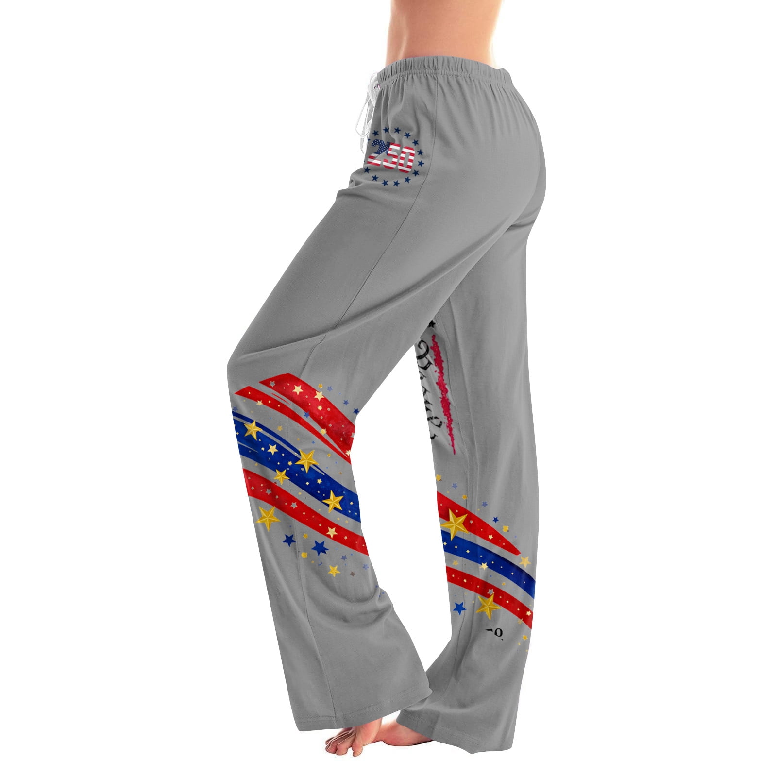 250Th Anniversary Patriotic Womens Pants, Fashion Red White and Blue ...