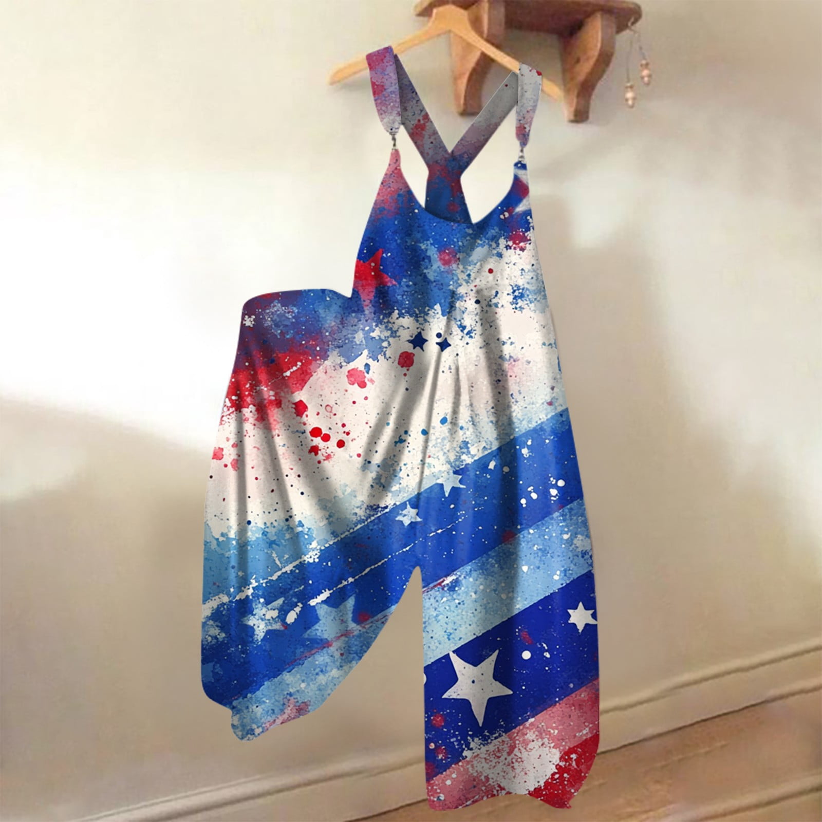 250Th Anniversary Striped Fit Flare Women Pants, Fashion Patriotic ...