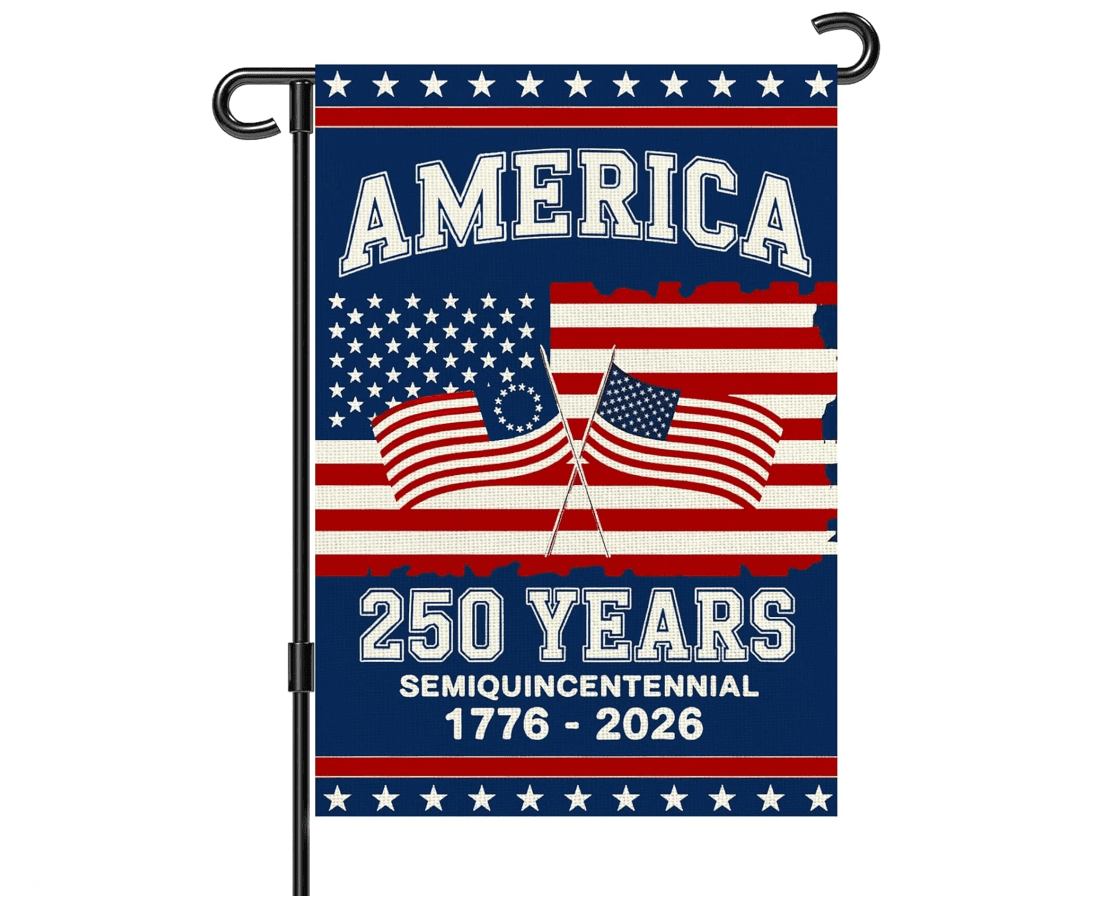 250Th Anniversary USA Flag, 250 Year American Anniversary Flag 12x18 ...