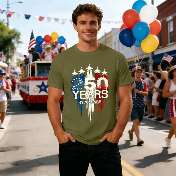 250Th Anniversary USA Shirt Men Men's Casual Short Sleeve Breathable ...