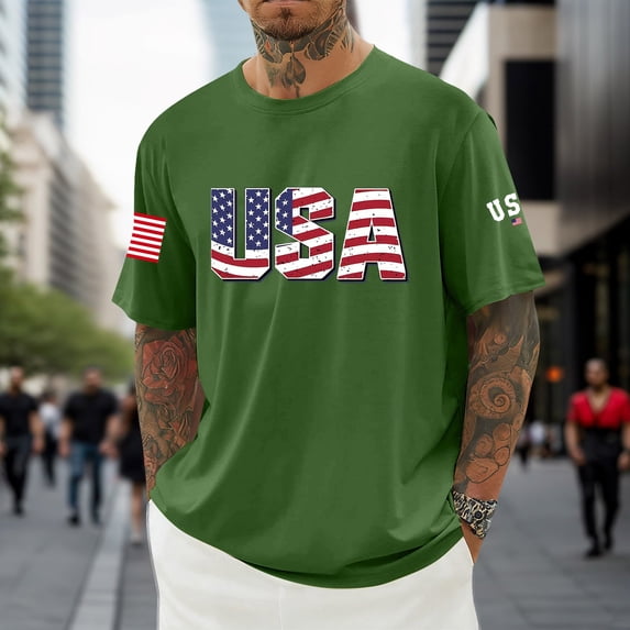 250Th Anniversary USA Shirt Men Men's Patriotic Graphic Independence ...