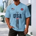 250Th Anniversary USA Shirt Men Men's Summer Graphic V Neck Short ...