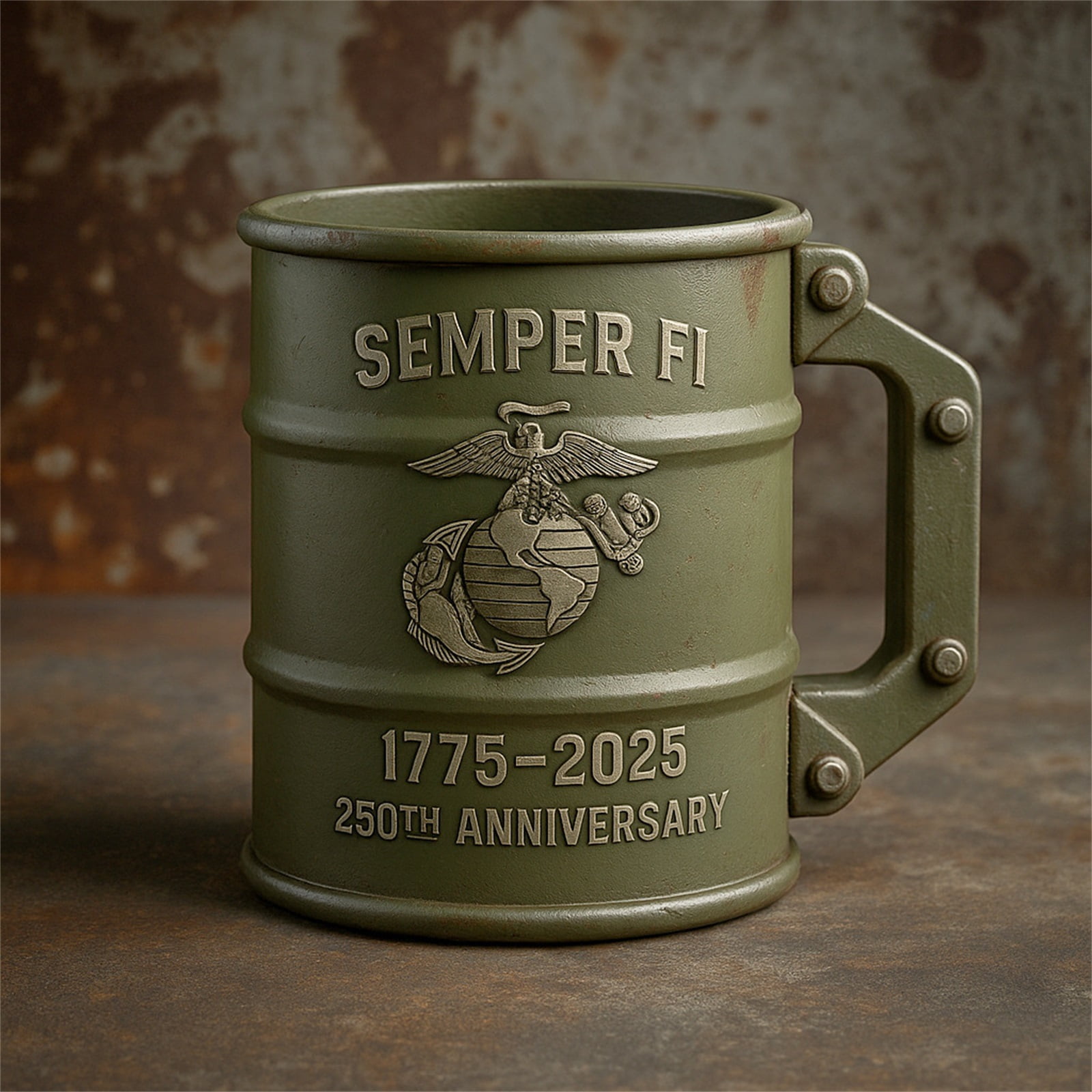250Th Anniversary Us Marine Corps Commemorative Oil Barrel Cup, Semper ...