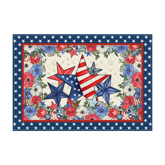 250Th Anniversary Usa Placemats, Memorial Day Independence Day Table ...