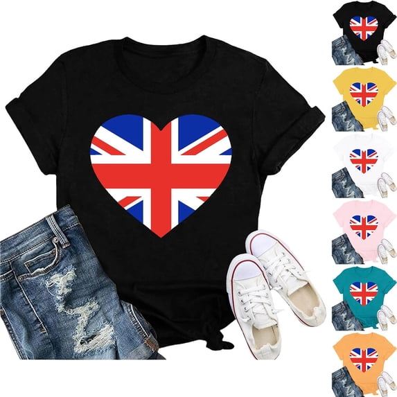 250Th Anniversary Usa Shirt Women's Casual Loose Fit Graphic Print ...