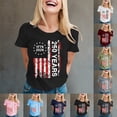 250Th Anniversary Usa Shirt Women's Casual Usa Flag Anniversary Tee ...