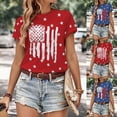 250Th Anniversary Usa Shirt Women's Patriotic Theme Casual Print T ...