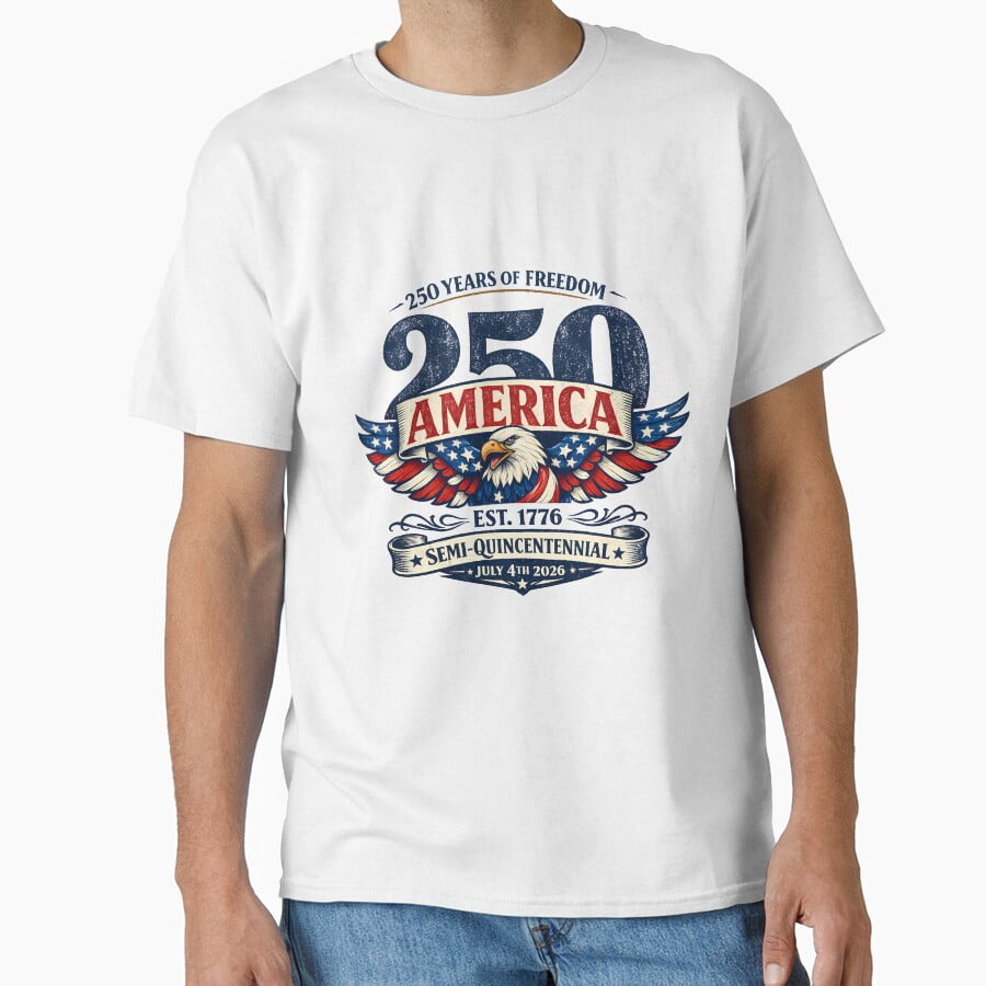 250Th Years Of Est. 1776 Semi Quincentennial Shirt, Vintage Graphic Tee ...