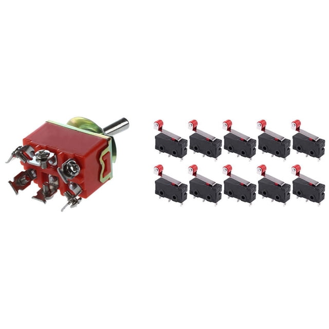 250V 15A Latching 3 Way On--on Single Pole Toggle Switch with 10Pcs ...