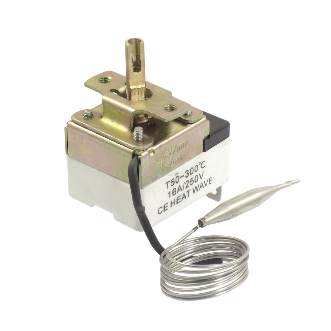 250V 16A 50-300C Temperature Thermostat Switch Sensor w 27.6" Capillary ...