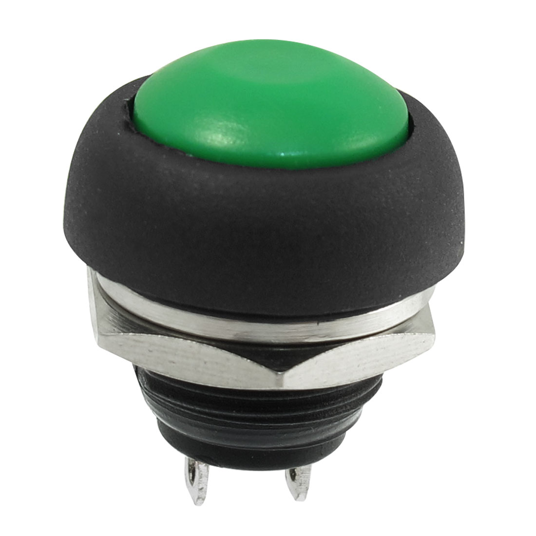 250VAC 3A 12mm Mounted Thread SPST Momentary Round Cap Push Button ...
