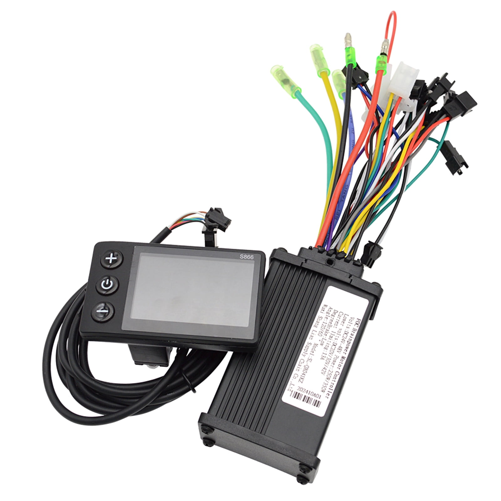 250W-300W 24-48V Brushless Motor Controller with S866 LCD Color Display ...