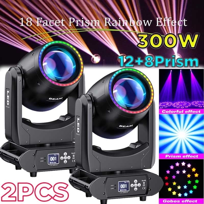 250W 6+18 Prism Beam Moving Head DJ Light 18 Gobos Stage Light with ...