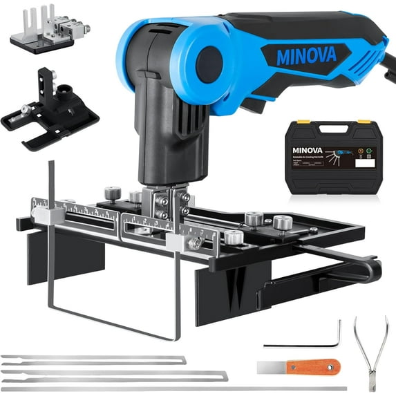 250W AC Rotatable Electric Hot Knife, 6 Blades Foam Cutter Cutting Tool ...