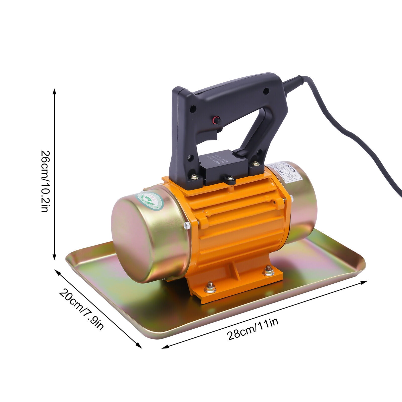 250W Handheld Electric Concrete Mortar Vibrating Tool Smoothing Cement ...