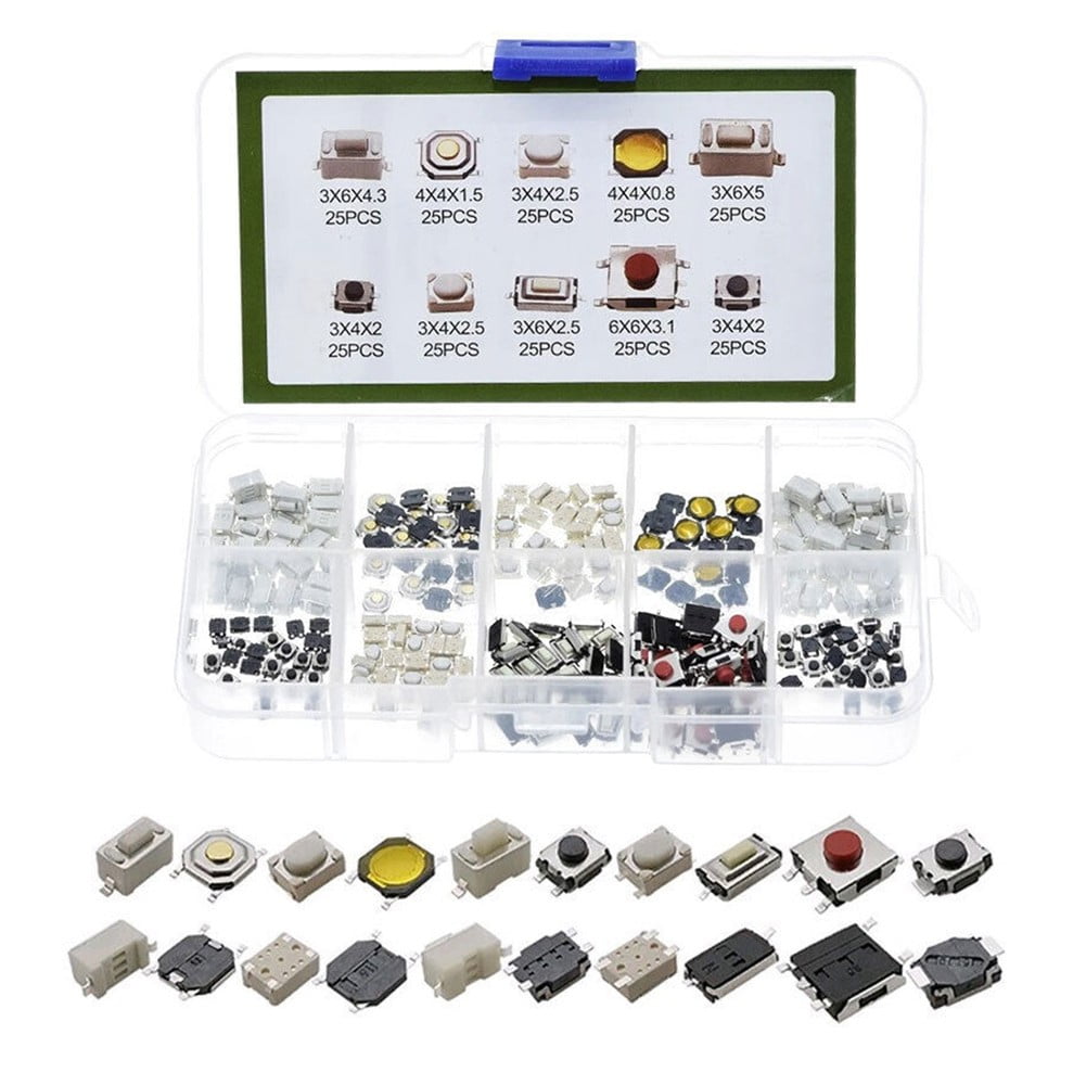 250x Auto Car Parts Tactile Push Button Switch Remote Key Button ...