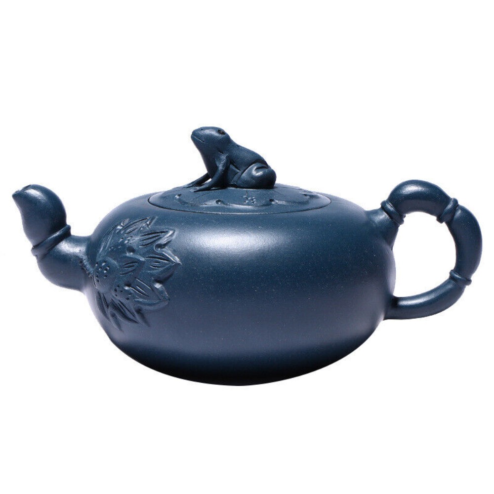 250cc Frog Lotus Teapot China Yixing Zisha Pottery Celeste Clay ...
