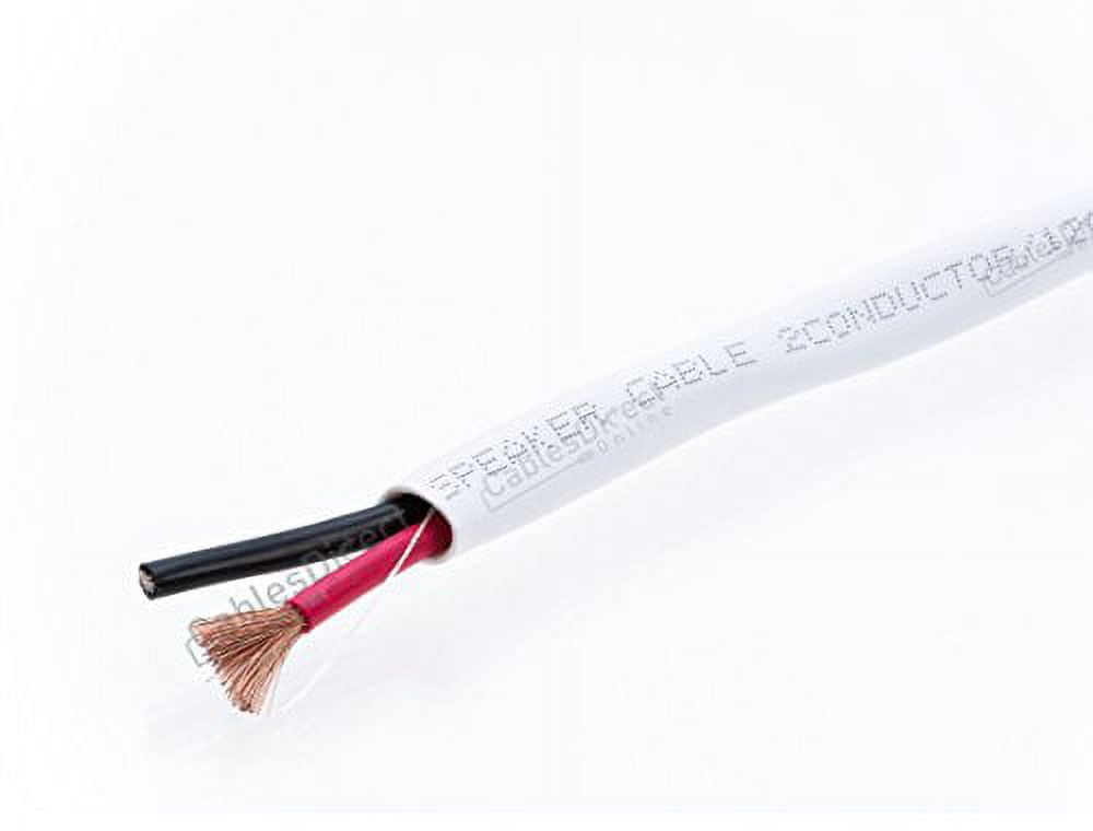 250ft 16AWG 2 Conductors (16/2) CL2 Rated Loud Speaker Cable Wire, Pull ...