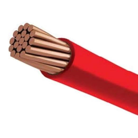 250 feet, Red 10AWG Pure Copper Grounding Wire THHN/THWN-2 Fire ...