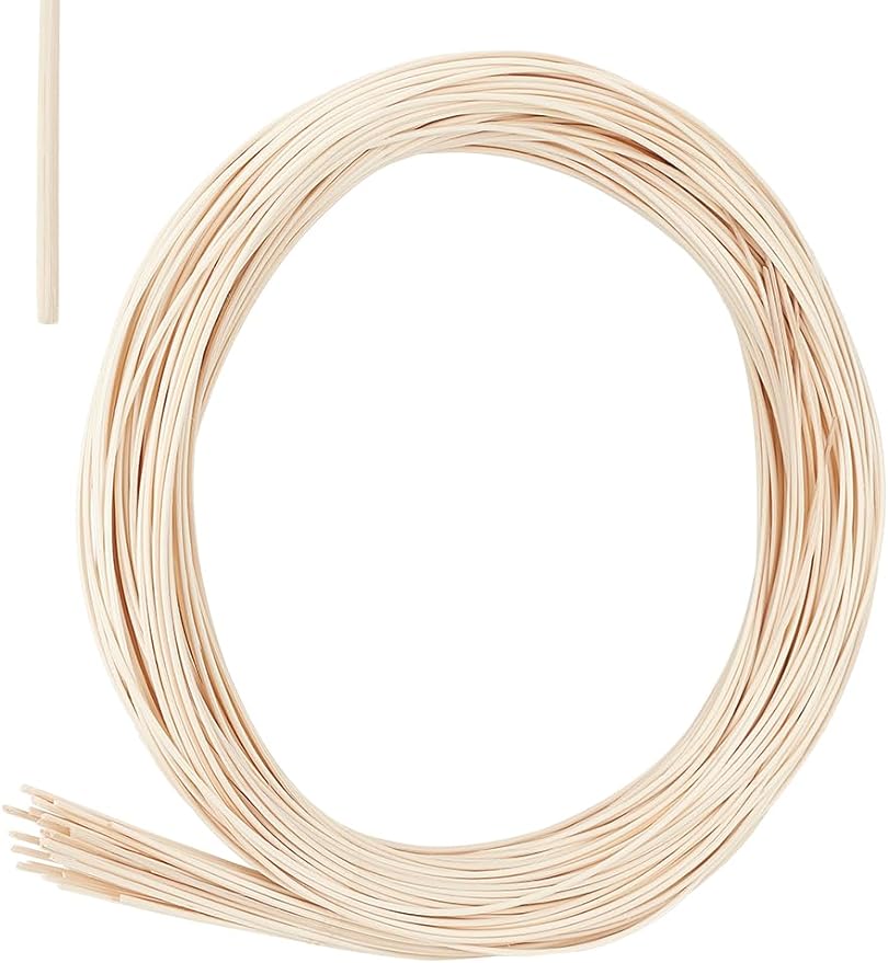 250g/bundle Basket Round Reed Antique White Round Reed Plastic Spline ...