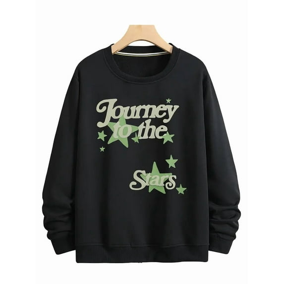 250g polyester front printed crewneck sweatshirt "" is fashionable for ...