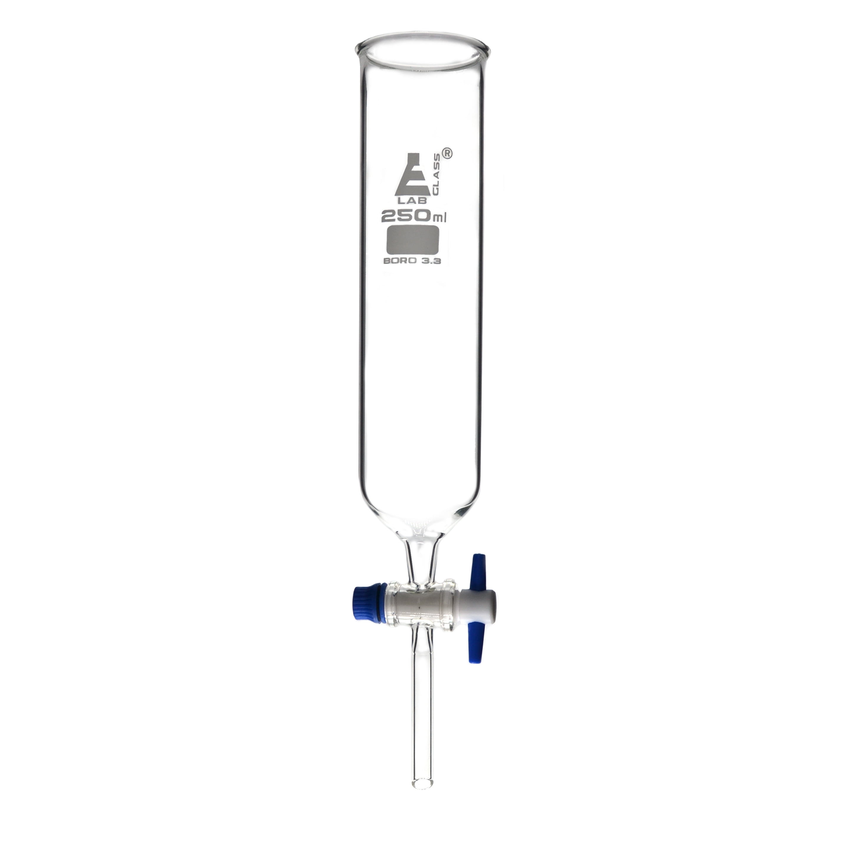 250ml Dropping Funnel - Borosilicate Glass - Open Top Addition Funnel w ...
