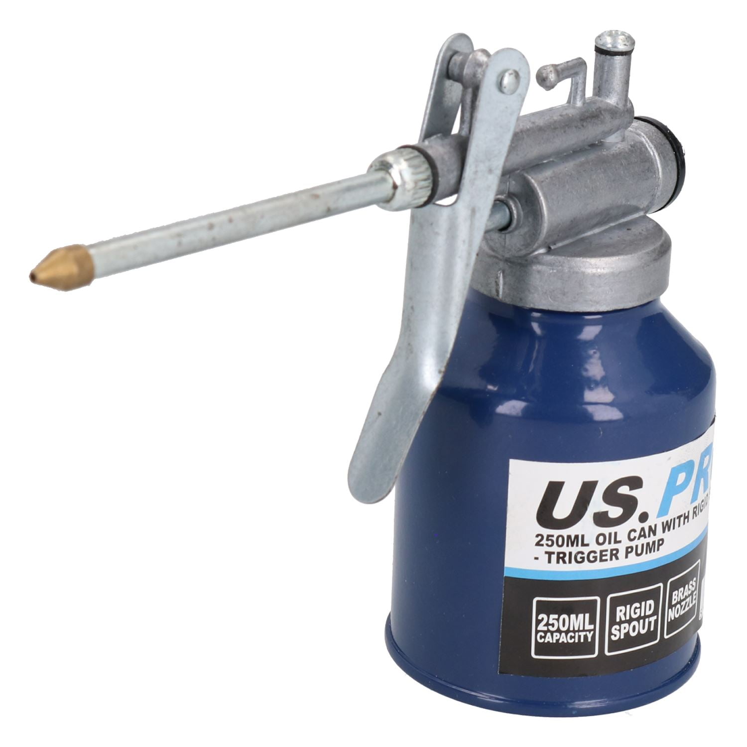 250ml Oil Lubricant Metal Can With Rigid Spout Thumb Pump Trigger ...