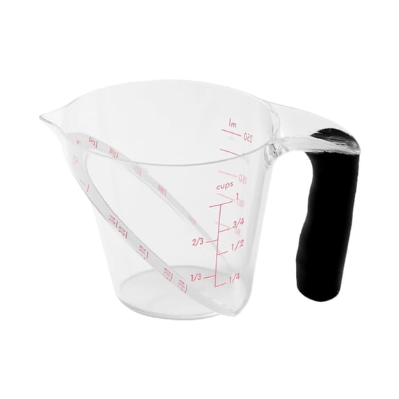 250ml Plastic Measuring Cup With Large Easy To Read Scale Angled Design ...