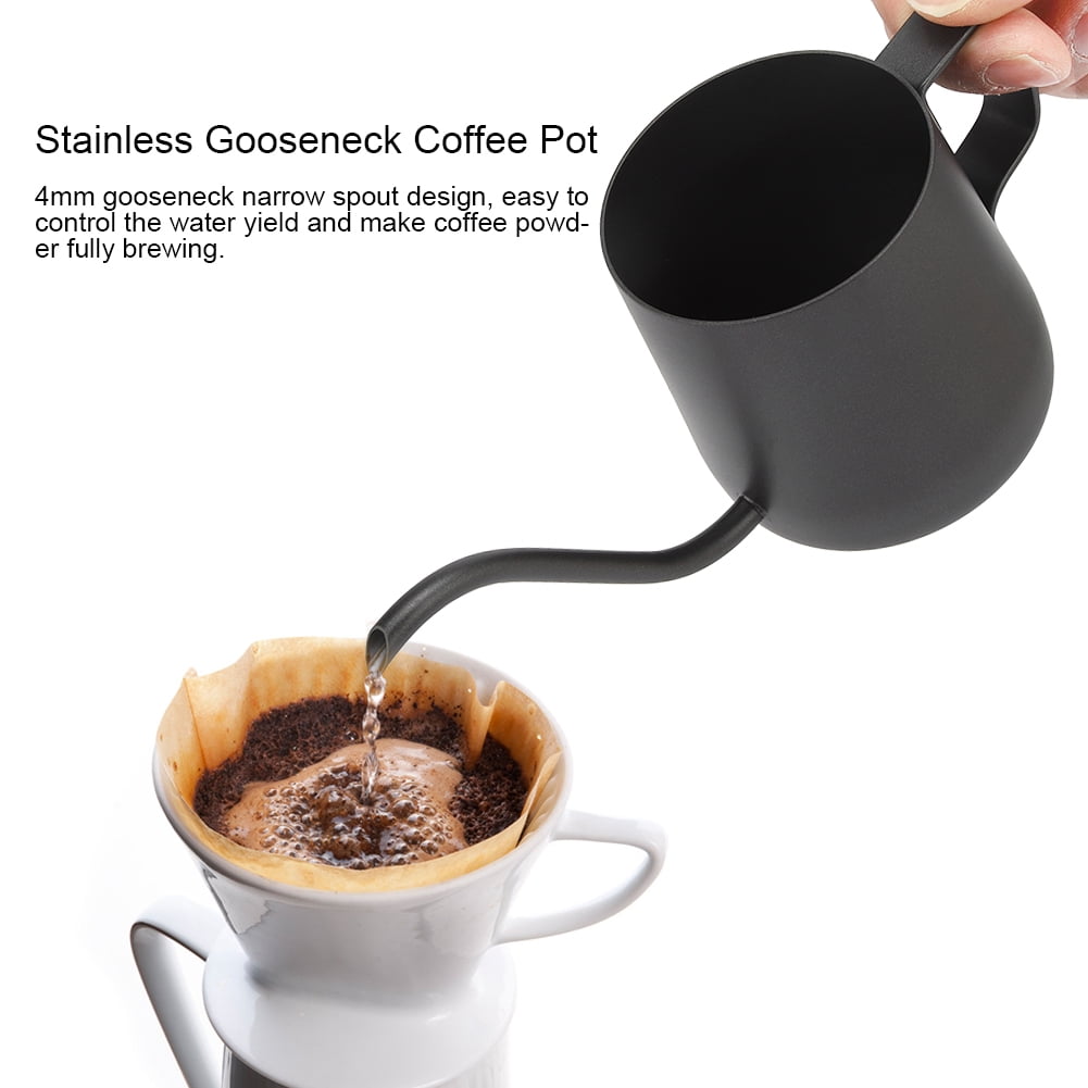 250ml Stainless Steel Gooseneck Narrow Spout Coffee Drip Pot Kettle ...