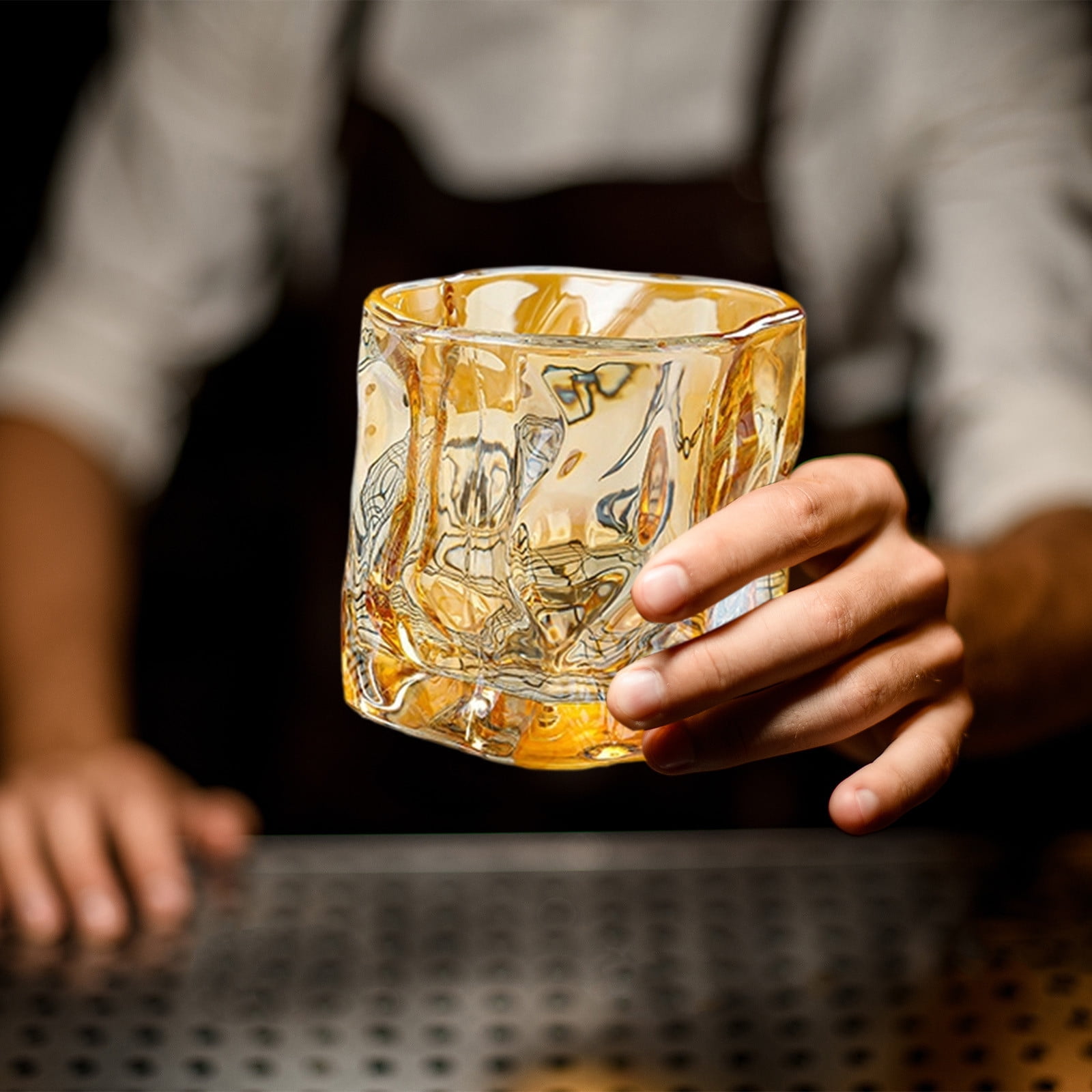 250ml Twisted Glass Cup | Colorful Whiskey & Beer Glass | Thickened Textured Design | Unique ...