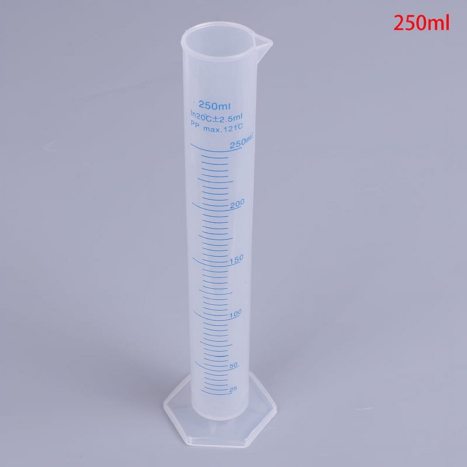 250ml measuring cylinder blue scale acid and alkali resistant measuring ...