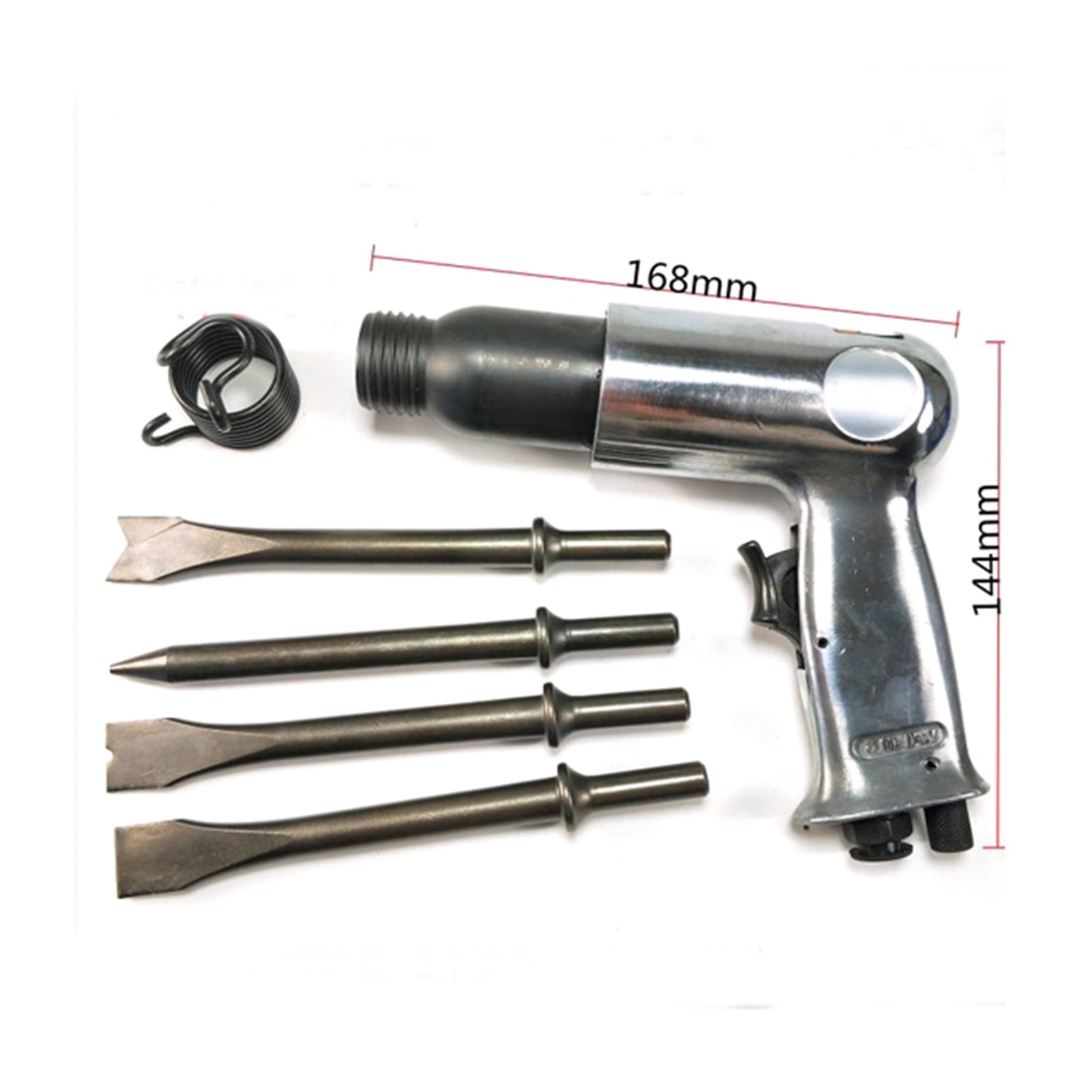 250mm 10" Industrial Air Hammer Pneumatic Tools Pistol Grip Flux ...