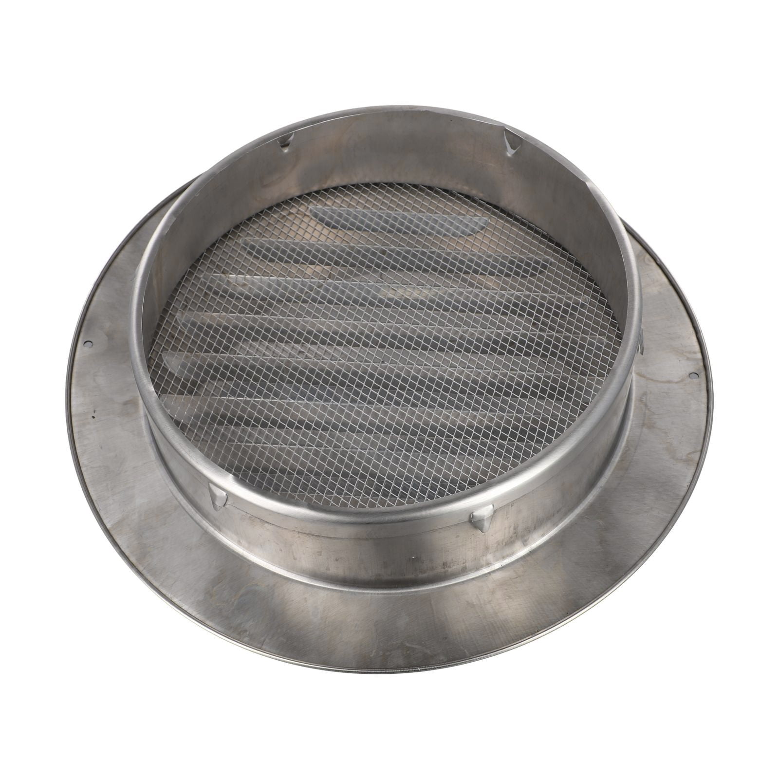 250mm Round Stainless-Steel Vent Grille Exterior Wall Duct Ventilation ...