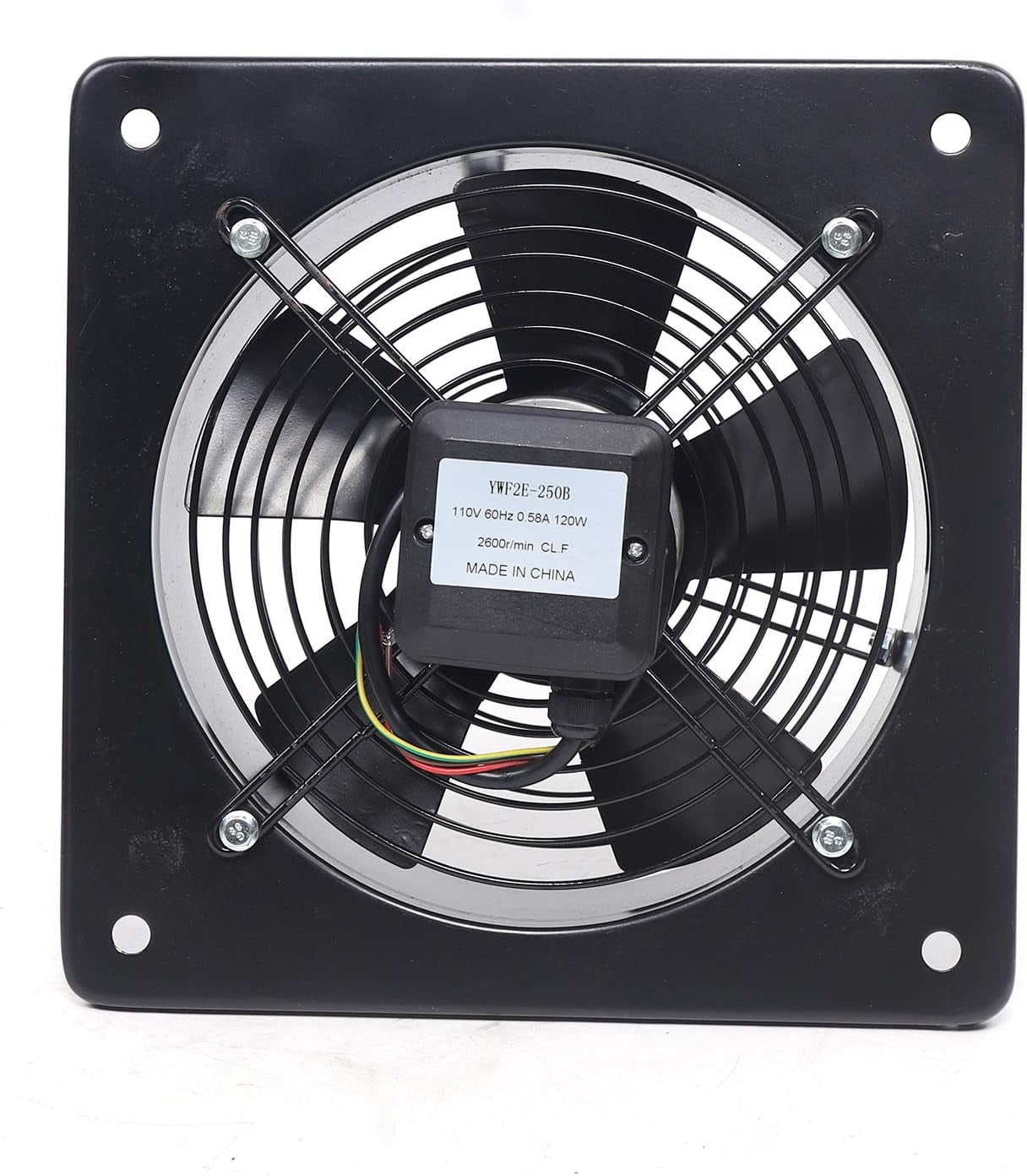 250mm Window Exhaust Fan Industrial Vent Fan 120W Exhaust Fan Low Noise ...