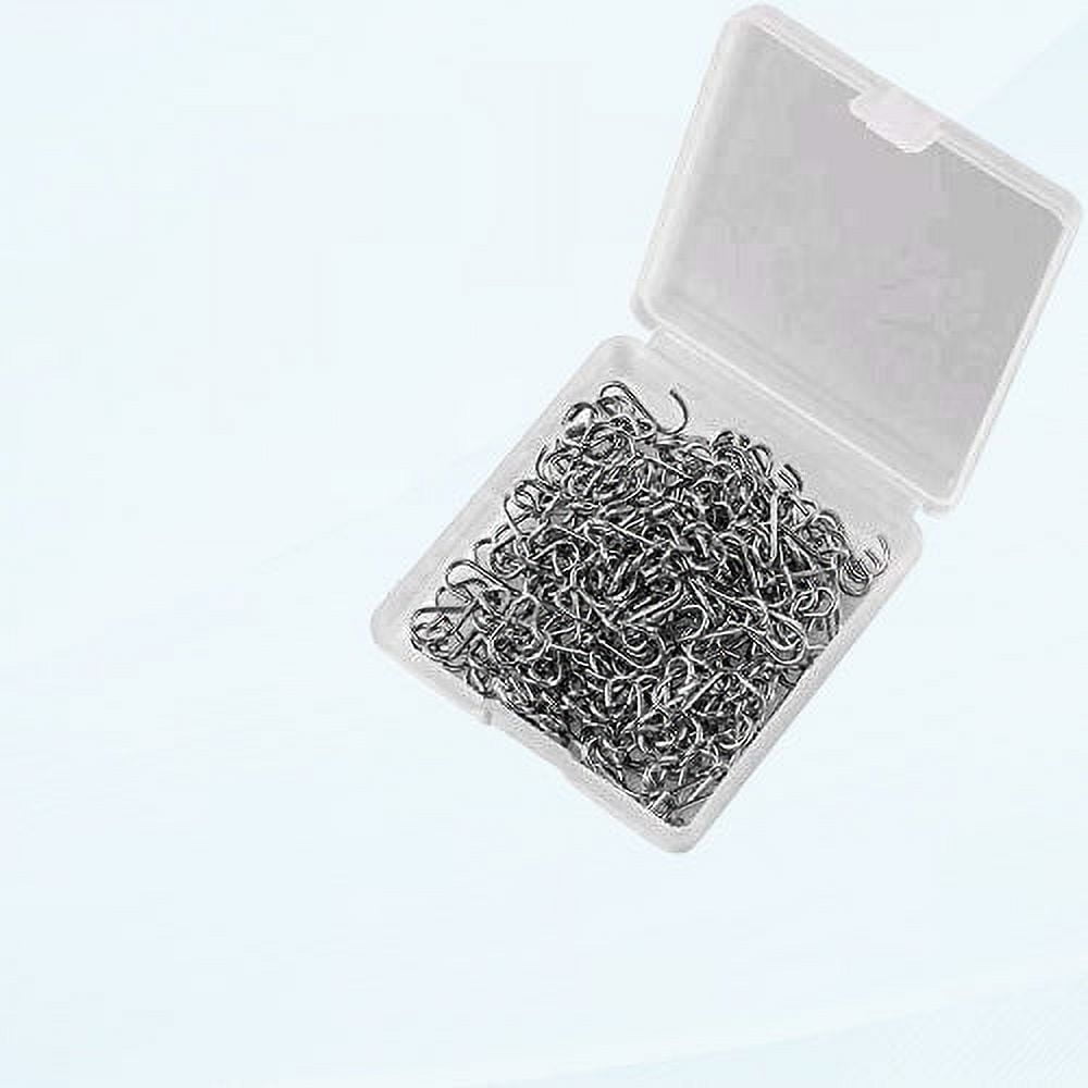 250pcs 0.55 Inch Ornament Mini S Hooks Latch Connectors Small S-Metal ...