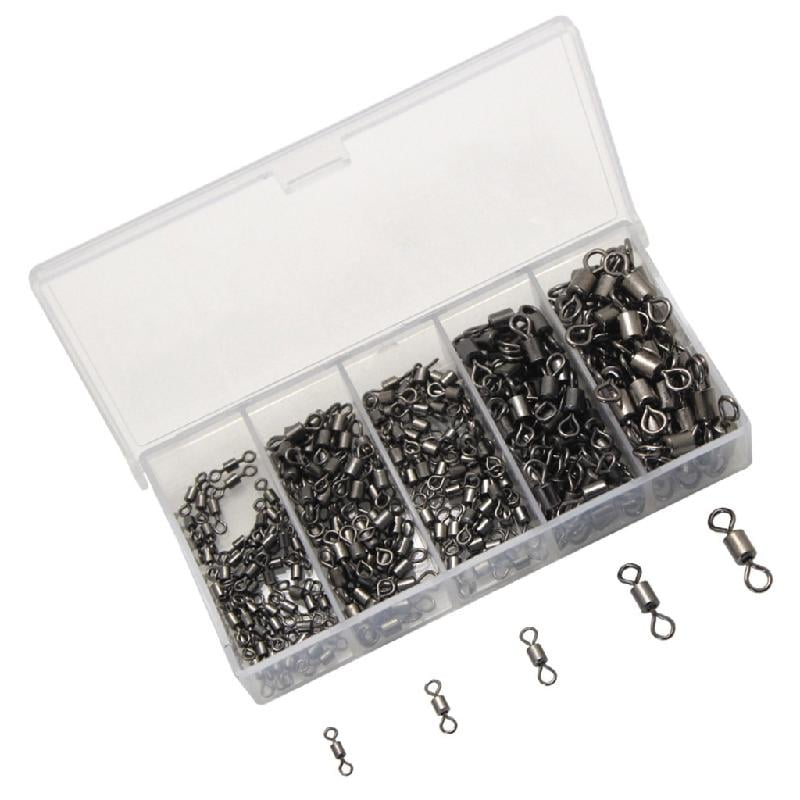 250pcs Coppers Alloy Swivels Fishing Line Connector Fishing Barrels ...